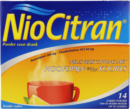 Niocitran 500 mg/60 mg Poeder Drinkb.opl Zakj 14 X 6g | Medibib